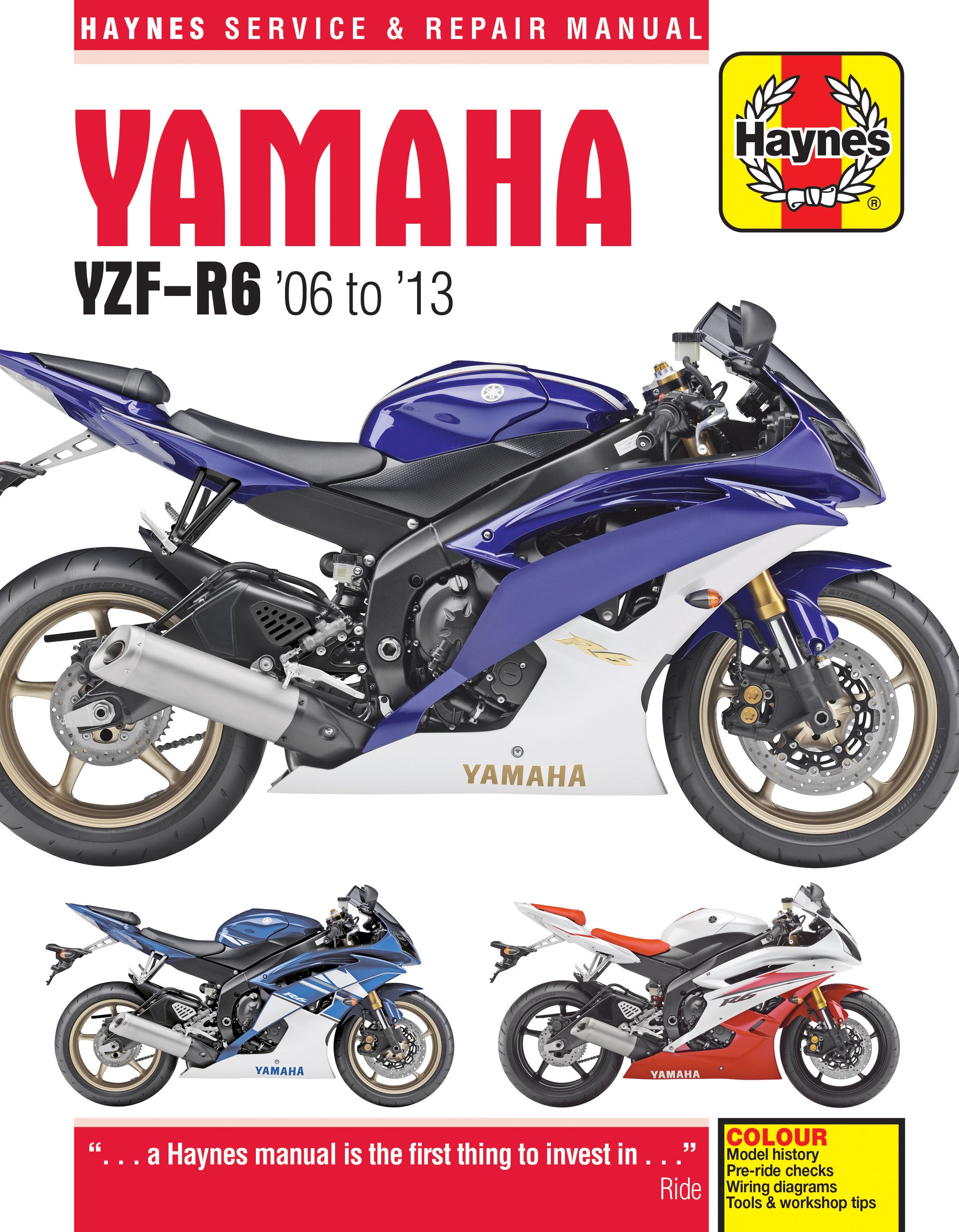 Print & Online Bundle: Yamaha YZF-R6 (06-13) Haynes Repair Manual – Haynes Manuals