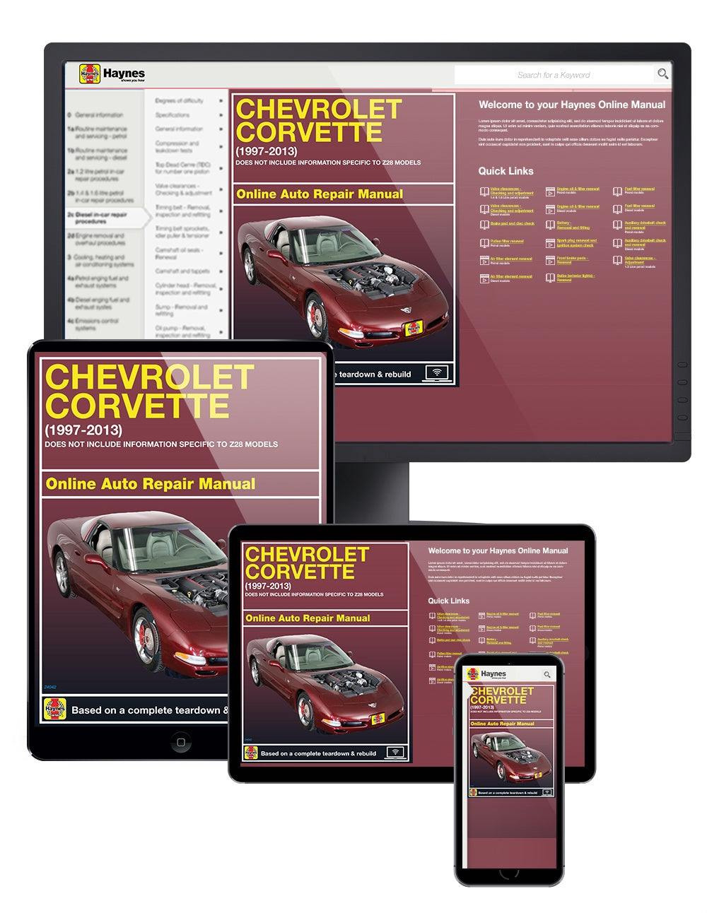 Chevrolet Corvette 97-13 Haynes Online Manual – Haynes Manuals Australia