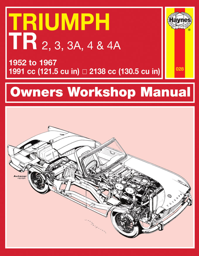 Triumph TR2, TR3, TR3A, TR4 & TR4A (52 - 67) Haynes Repair Manual ...