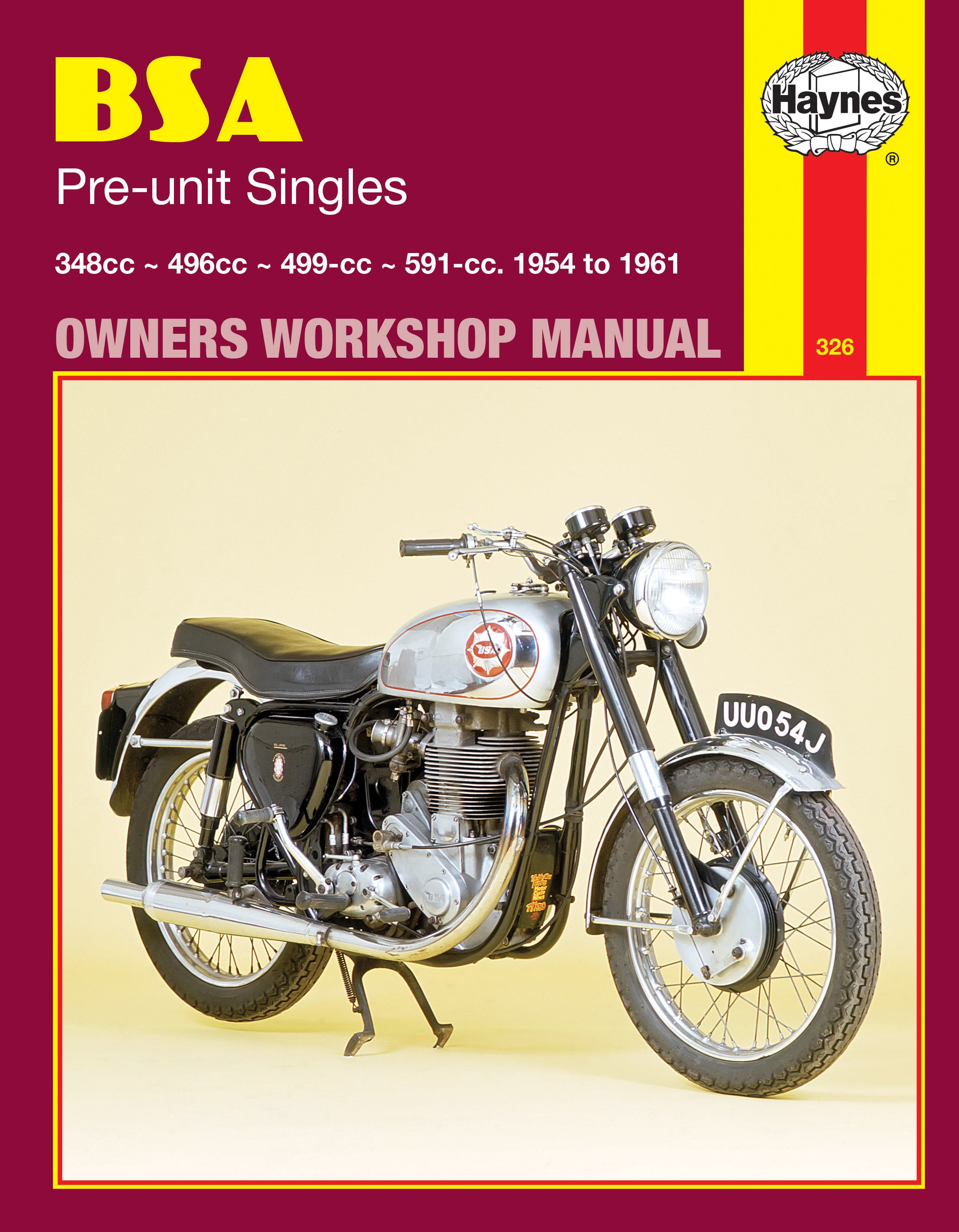 BSA Pre-unit Singles (54 - 61) Haynes Repair Manual – Haynes Manuals ...