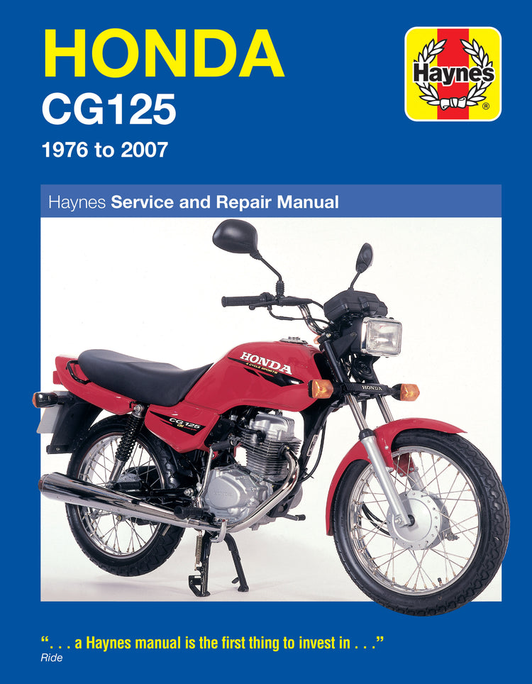 Honda CG125 (76 - 07) Haynes Repair Manual – Haynes Manuals Australia
