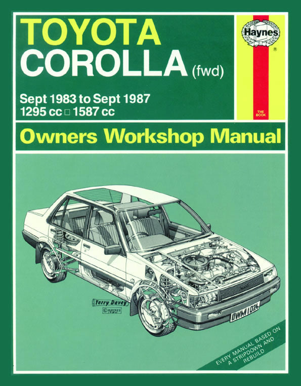 Toyota Corolla (Sept 83 - Sept 87) Haynes Repair Manual – Haynes ...