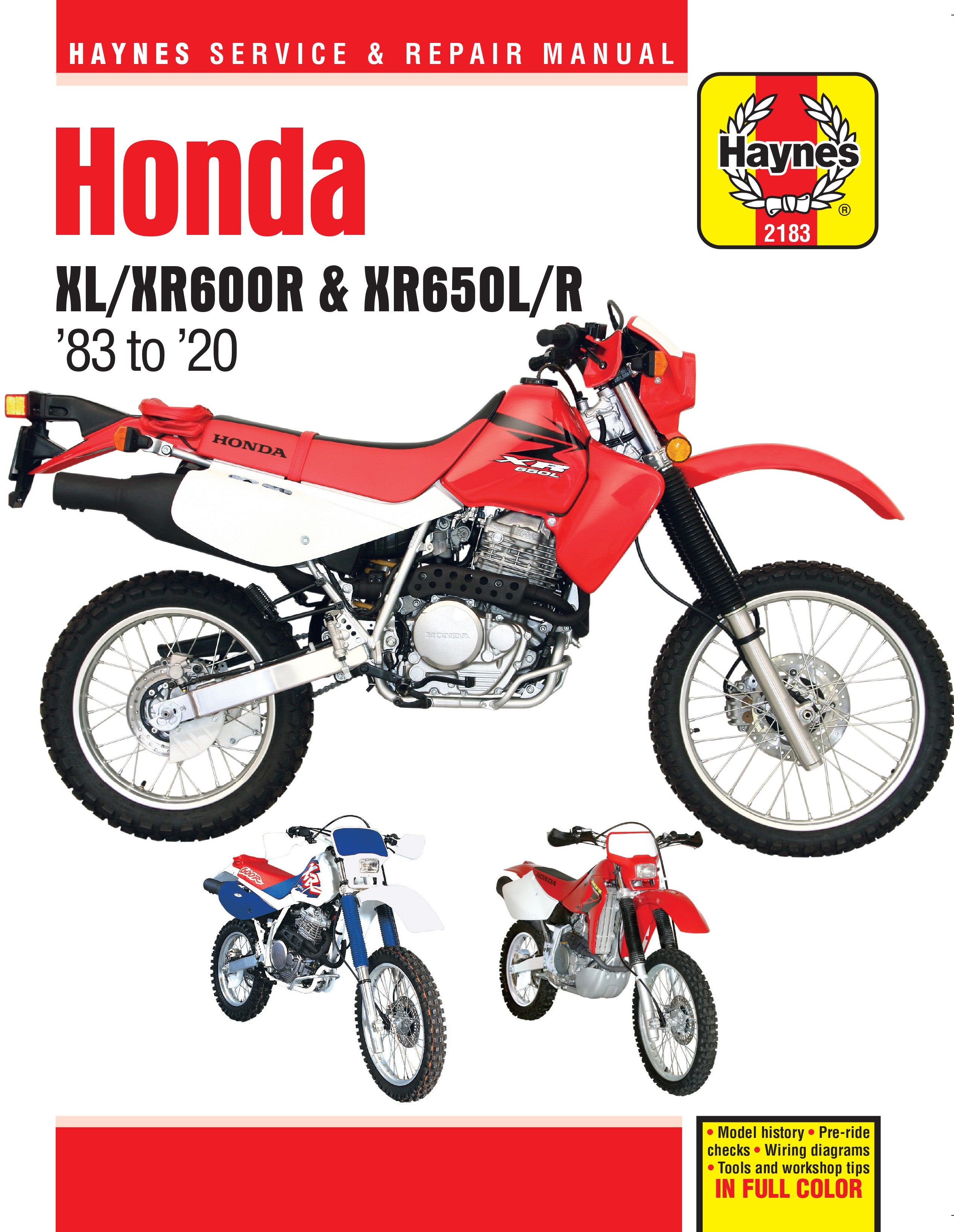 Honda XL/XR600R & XR650L/R (83-20) Haynes Repair Manual – Haynes Manuals