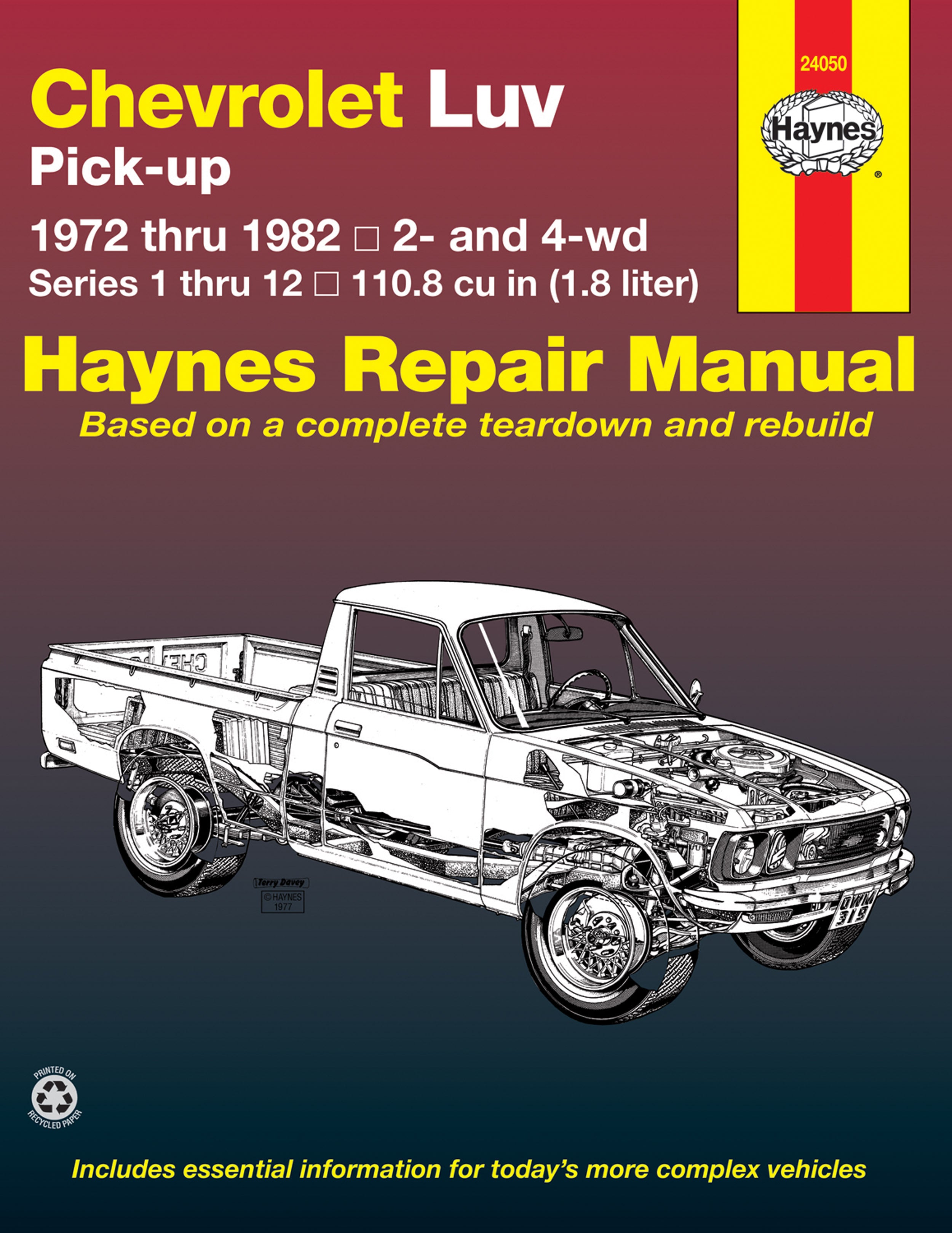 Chevrolet Luv Pick-up petrol (1972-1982) petrol Haynes Repair Manual ...