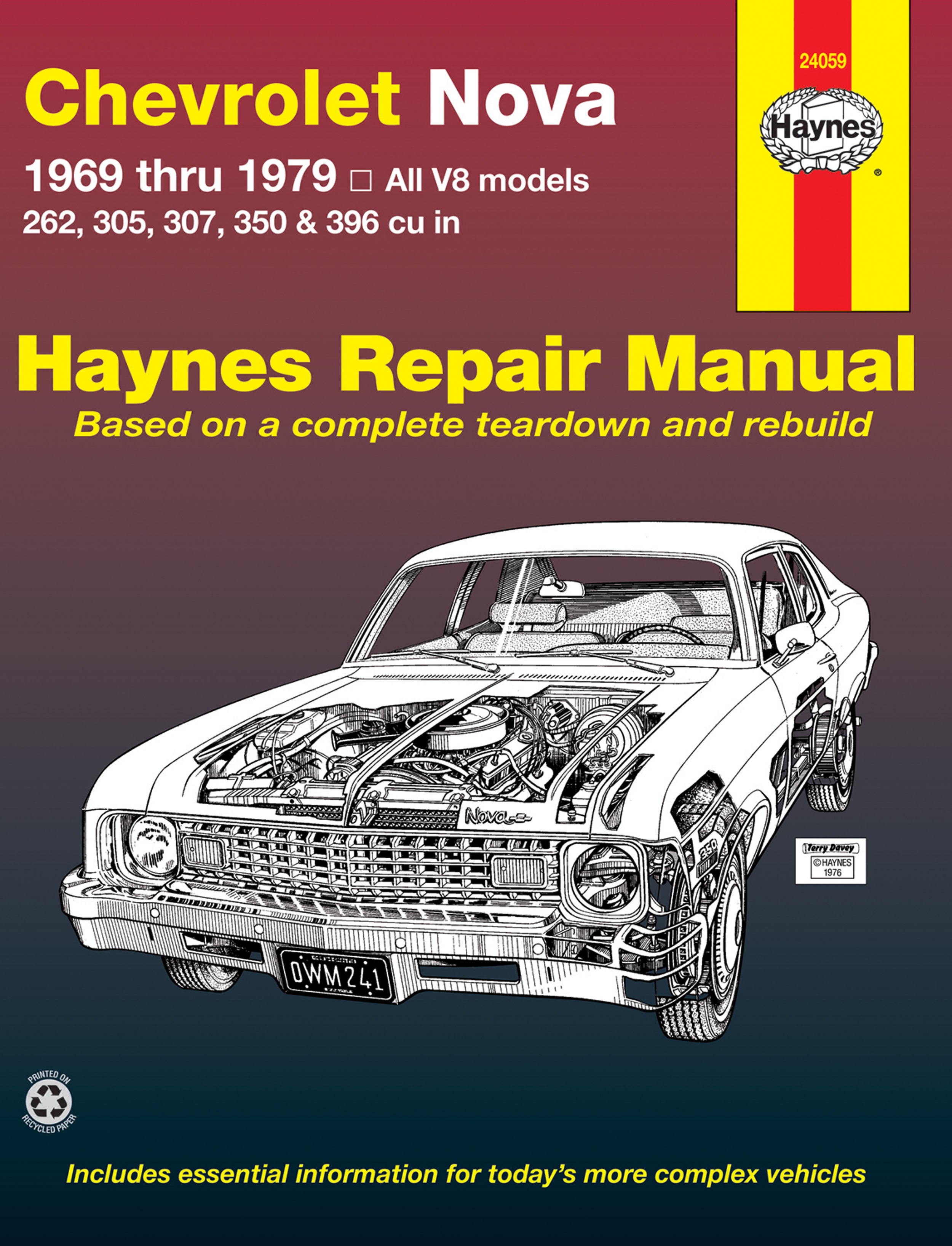 Chevrolet Nova (1969-1979) V8 Haynes Repair Manual (USA) – Haynes ...