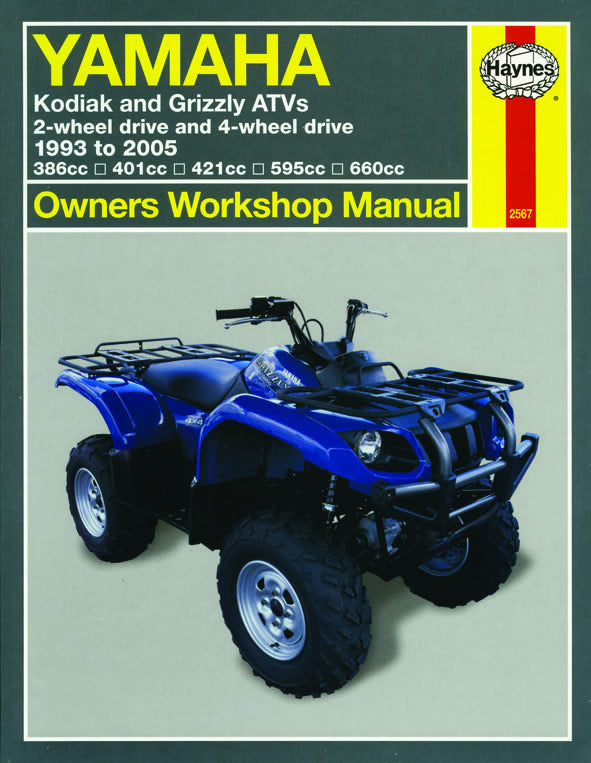 Print & Online Bundle: Yamaha Kodiak & Grizzly ATVs (93 - 05) Haynes ...