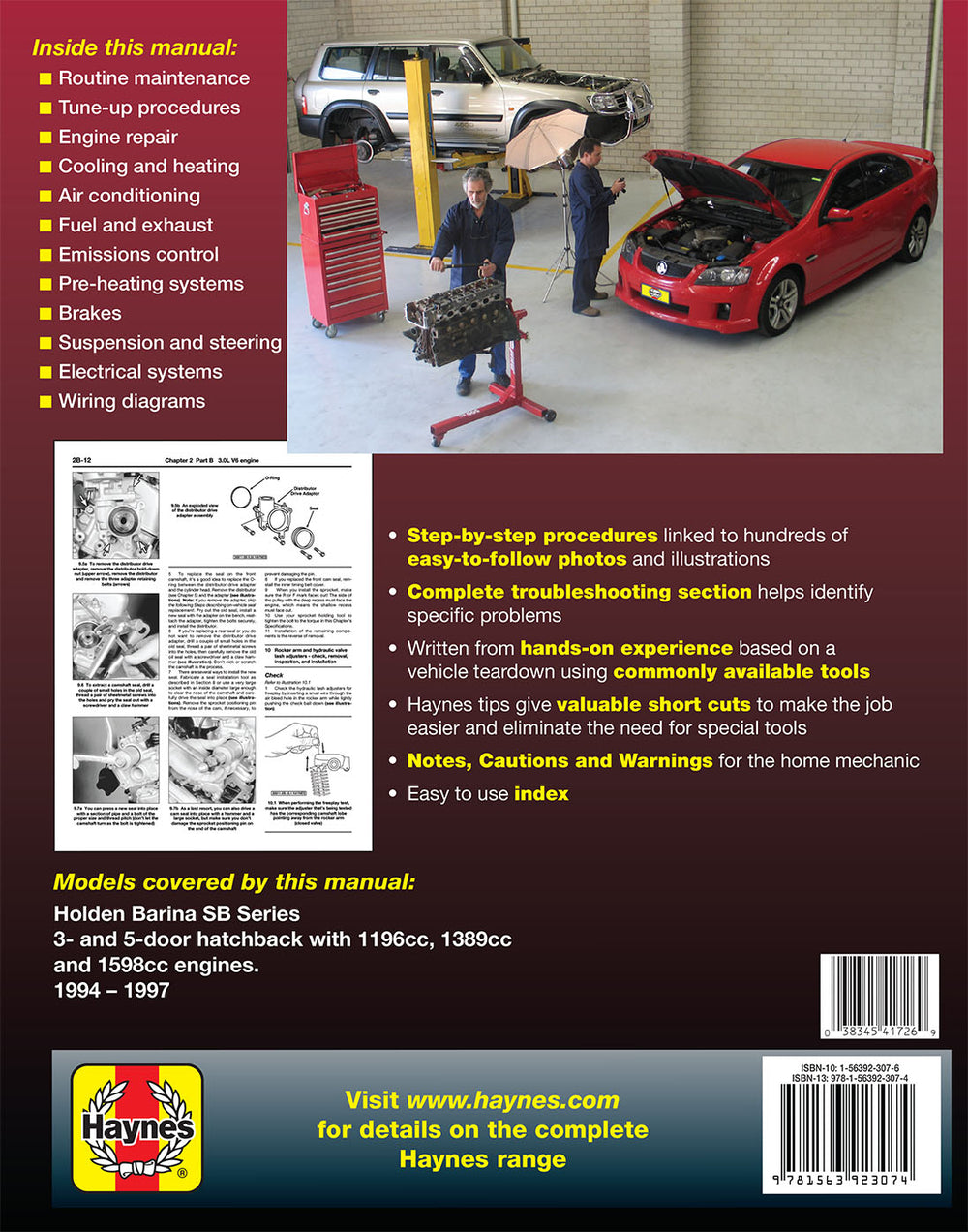 Holden Barina (94-97) Haynes Repair Manual – Haynes Manuals Australia