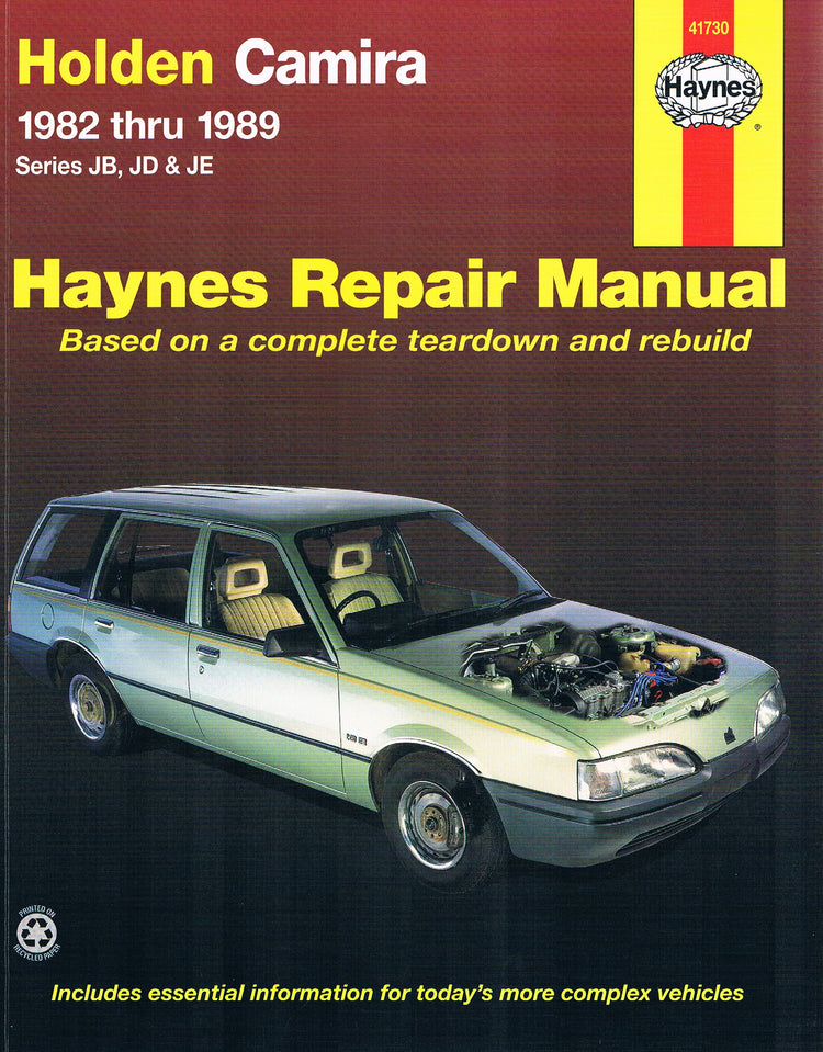 Holden Camira (82-89) Haynes Repair Manual – Haynes Manuals Australia