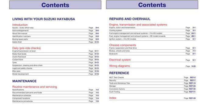 Suzuki GSX1300R Hayabusa (99 - 13) Haynes Repair Manual – Haynes Manuals