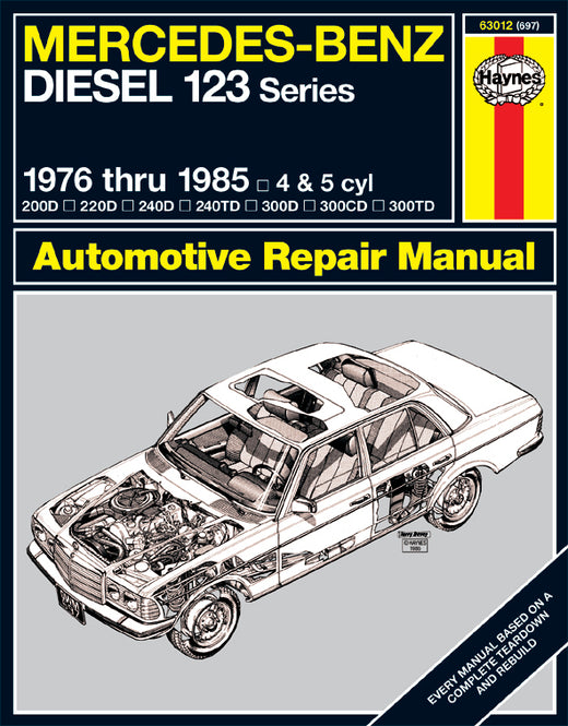 Mercedes-Benz Diesel 123 Series for 200D, 220D, 240D, 240TD, 300D, 300 ...