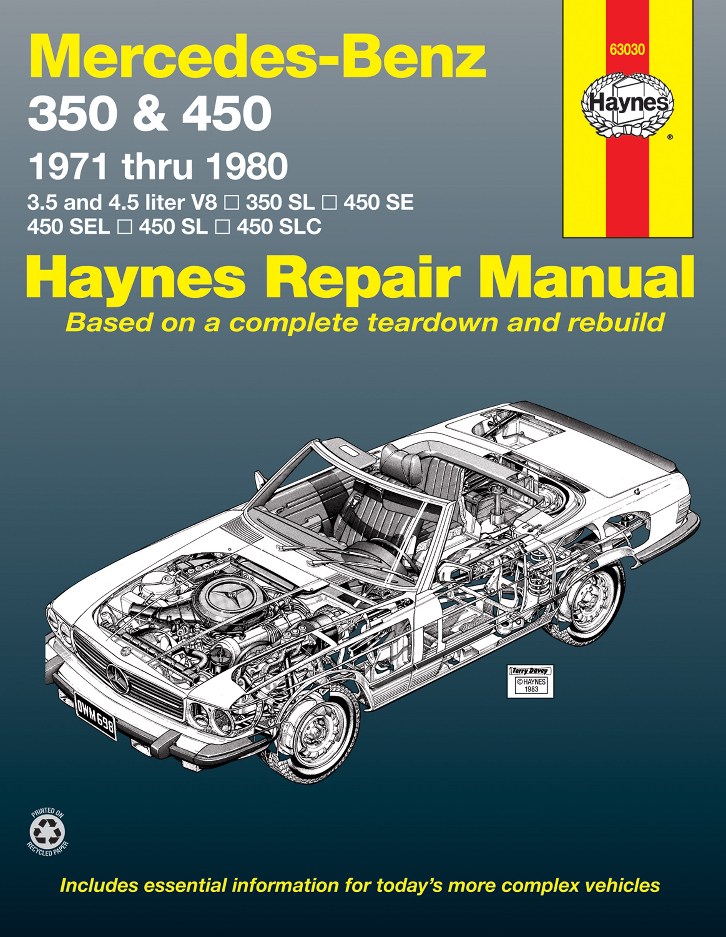 Mercedes-Benz 350 & 450 covering 350 SL Roadster, 450 SL/SLC Coupe & R ...