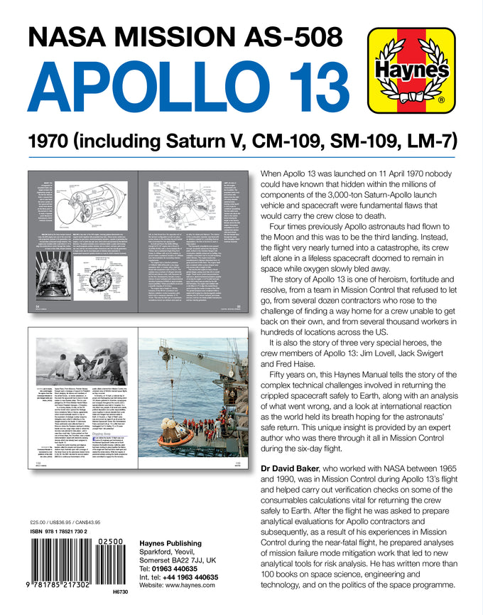 Apollo 13 Manual 50th Anniversary Edition – Haynes Manuals Australia