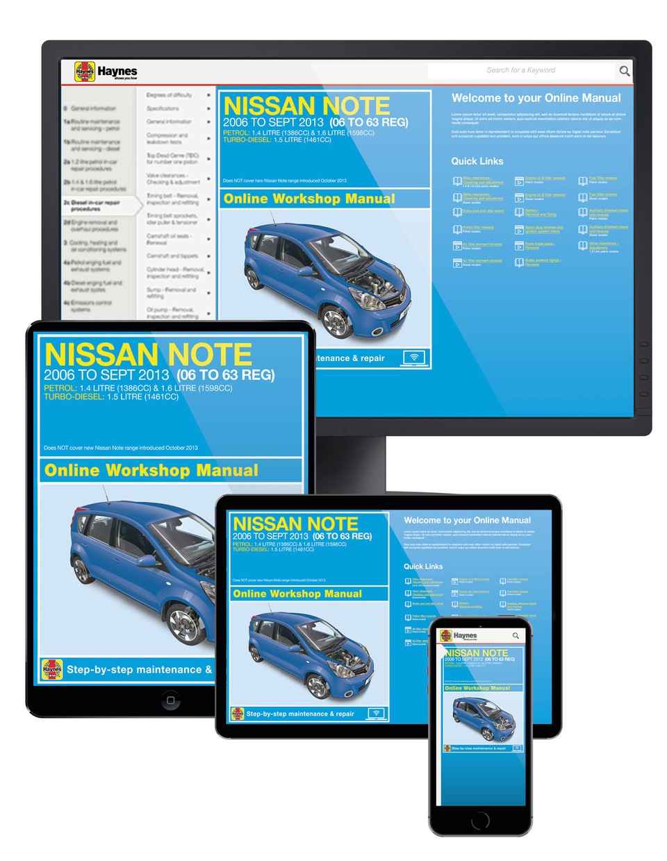 Nissan Note Petrol & Diesel (06 - Sept 13) 06 to 63 Haynes Repair Manu ...