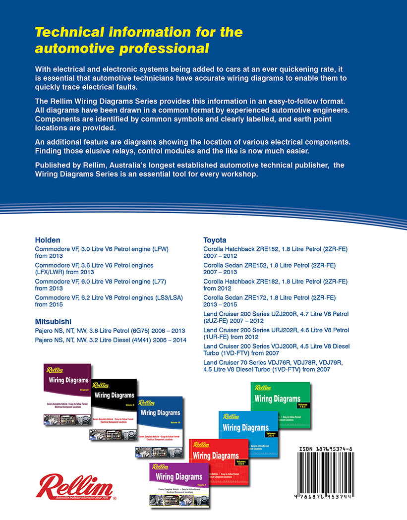 Rellim Wiring Diagrams Vol 10 – Haynes Manuals Australia