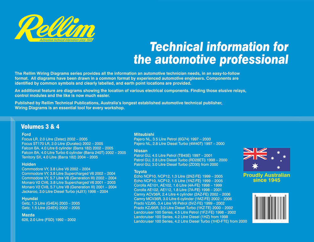 Rellim Wiring Diagrams Vols 3 & 4 – Haynes Manuals Australia